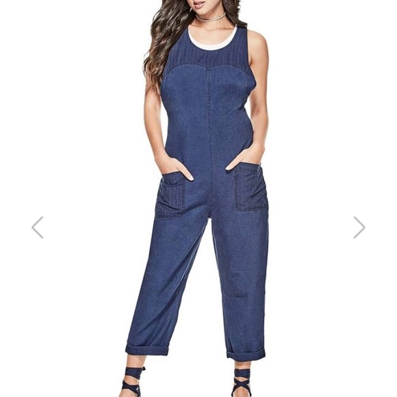 Guess by Marciano | Pants & Jumpsuits | Guess Blue Striped Overall ...
